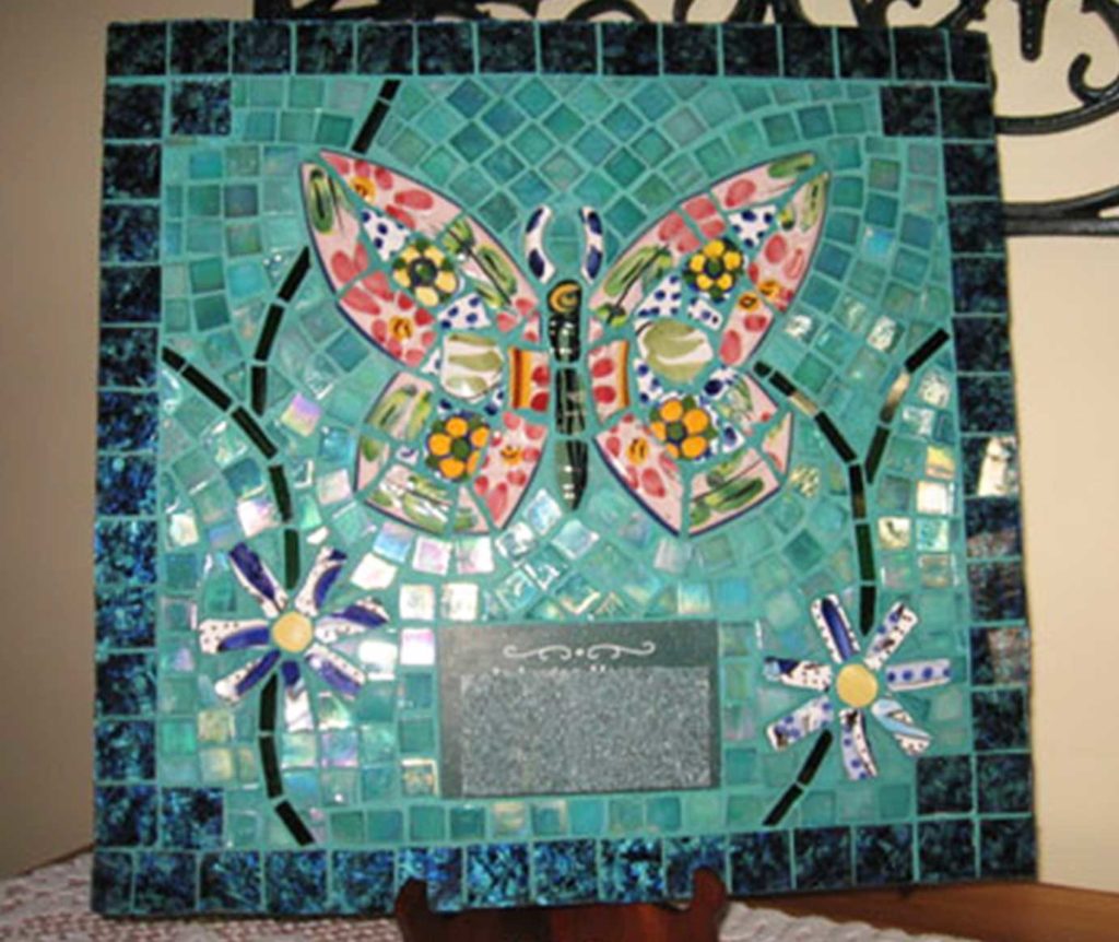 Mosaic Memorial Picture Plaques - Water's End Studio
